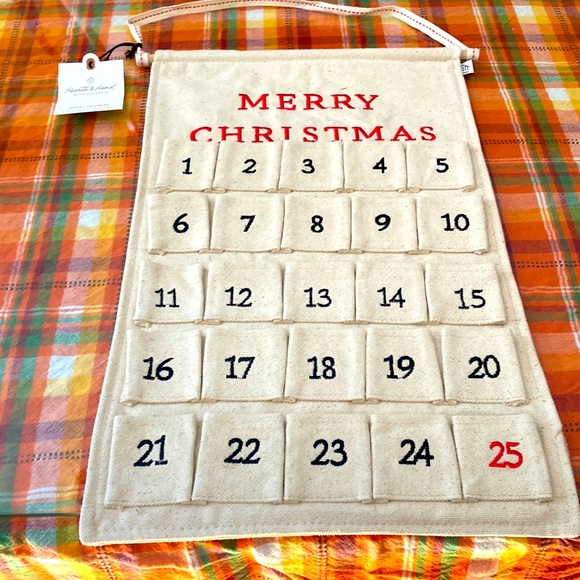 hearth and hand | Other | Nwt Very Sturdy Advent Calendar With Pockets ...